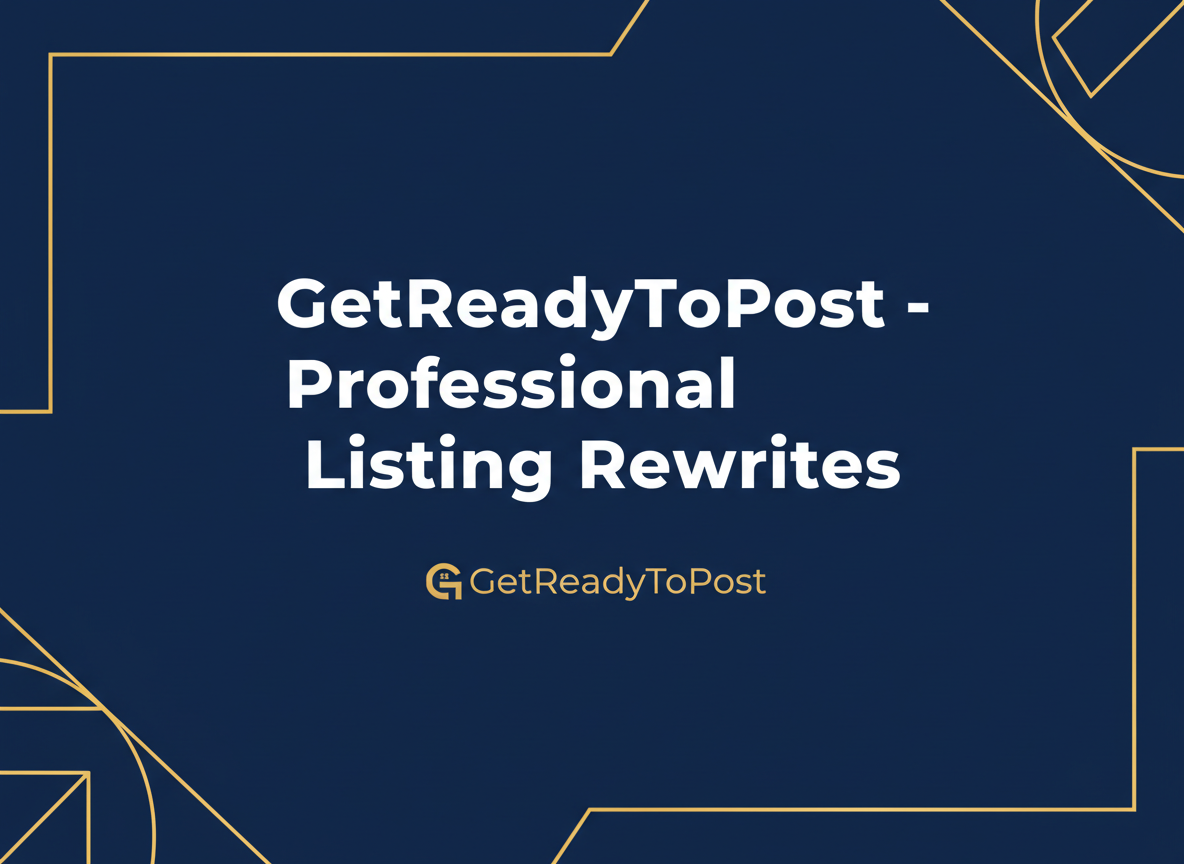 GetReadyToPost - AI-Powered Listing Rewrites